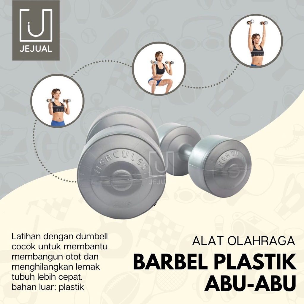 Jual BARBEL 4kg 4 Kilo/Kilogram Dumbel/Dumble Plastik/Pasir Olahraga ...