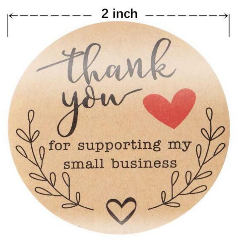 Jual STIKER THANK YOU UKURAN 2 INCH 50PCS | Shopee Indonesia