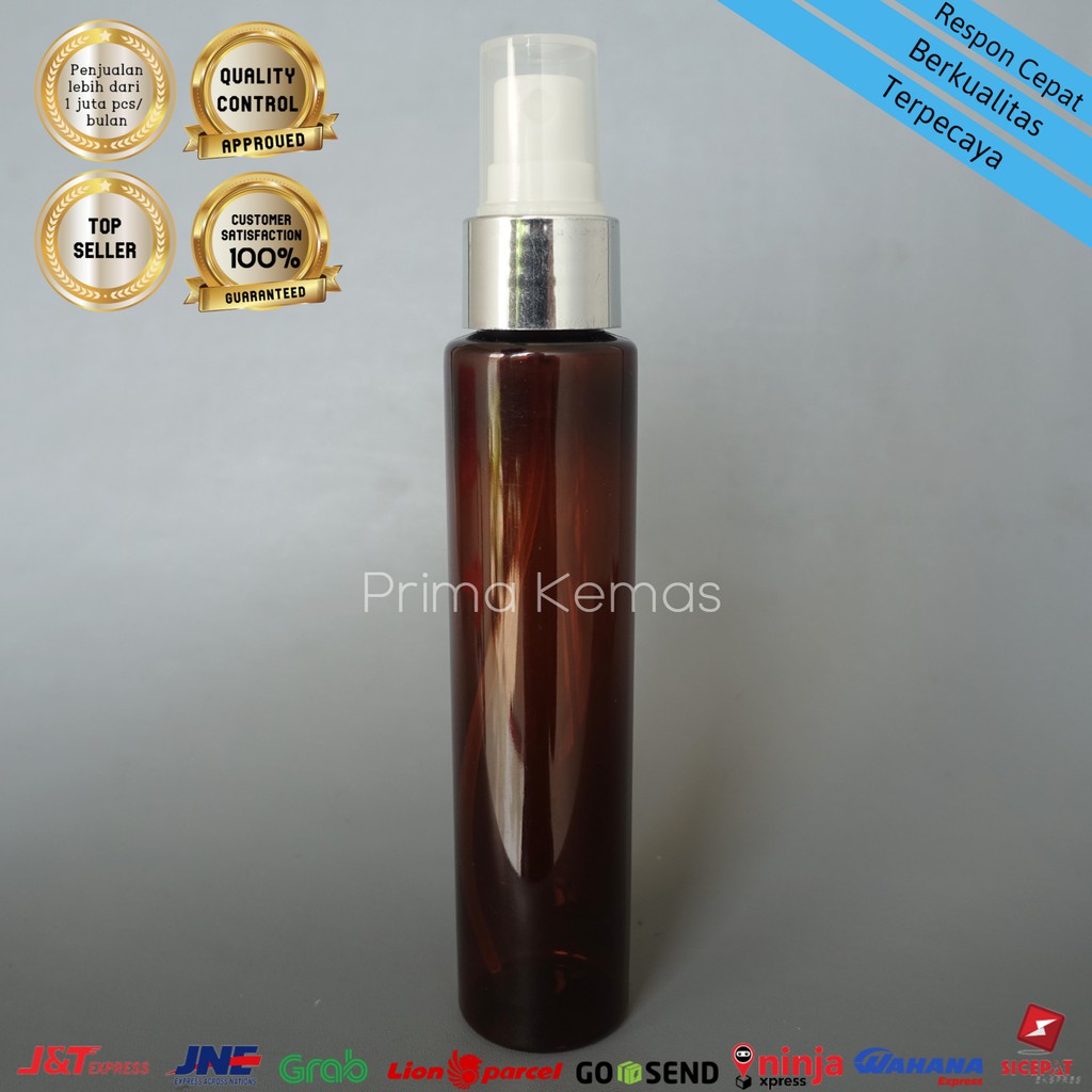 Jual Botol Sprayer 100 ml - botol kosmetik 100 ml - botol skincare Pet ...