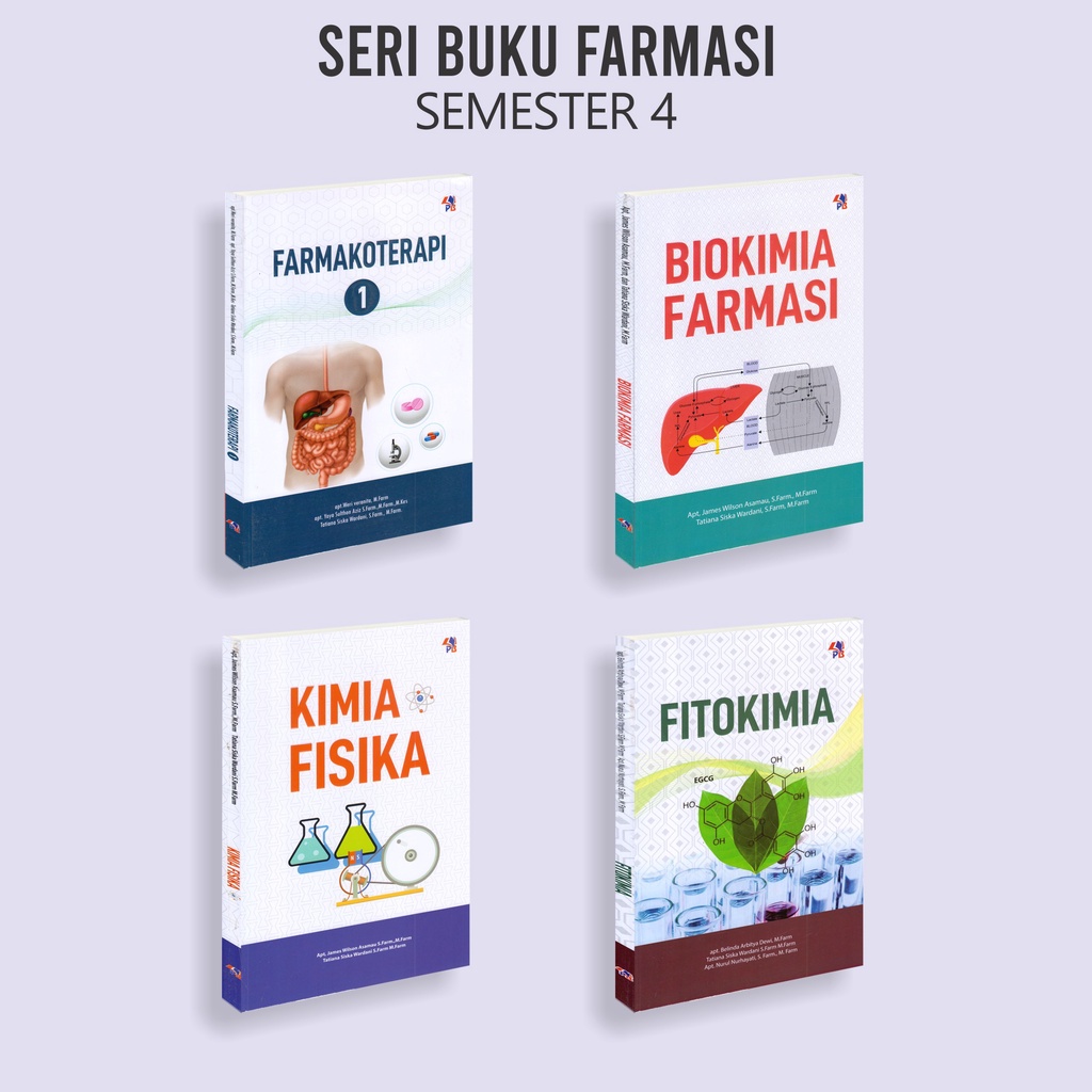 Jual Buku Farmasi Untuk Semester 4 Farmakoterapi Biokimia Farmasi Kimia Fisika Fitokimia ...