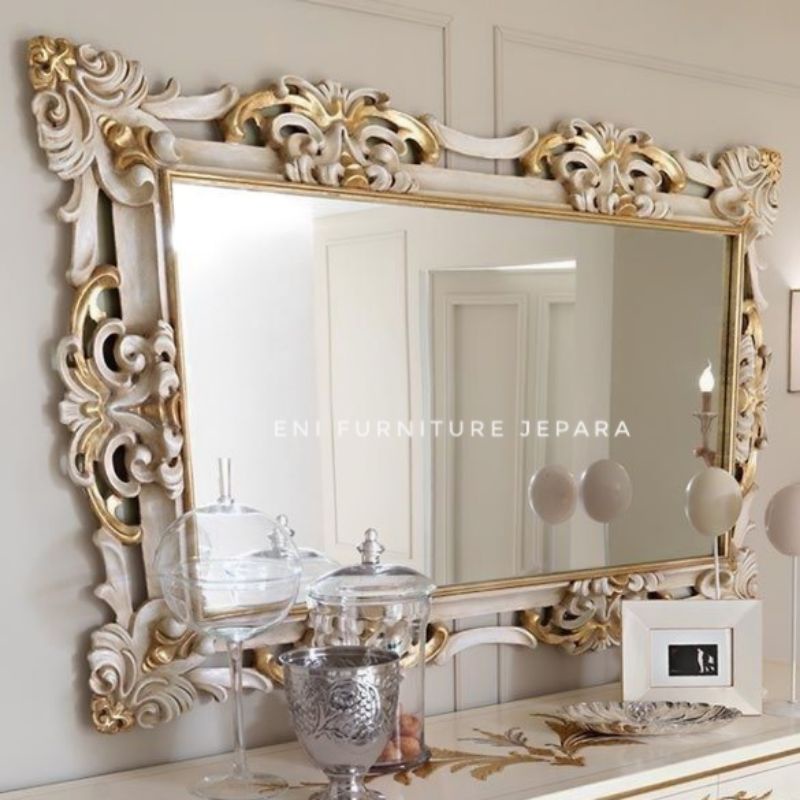 Jual Figura Cermin Ukir Motif Bali Jati - Figura Cermin Hias Dinding ...
