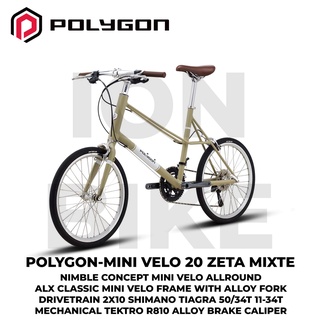 Jual Sepeda Mini Velo 20 Polygon Zeta Mixte Terbaru Minivelo Dewasa ...