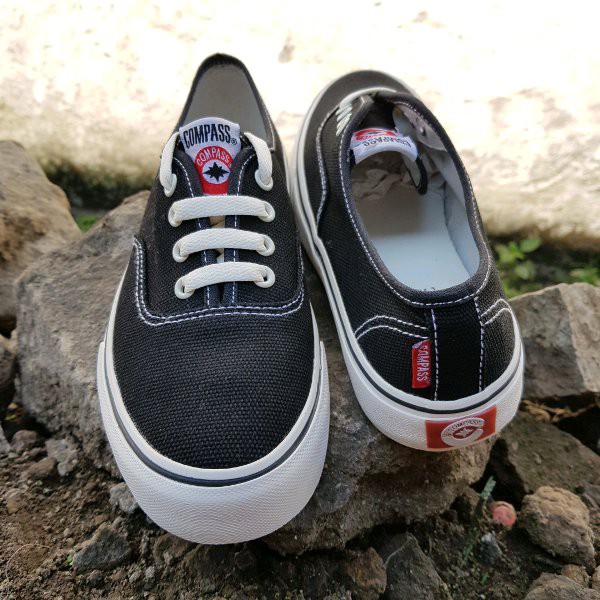 Jual sepatu compass classic black | Shopee Indonesia