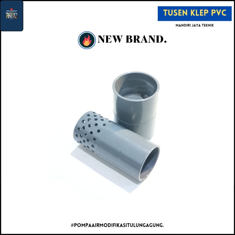 Jual TUSEN KLEP PVC POMPA AIR KLEP GOT ANTI BANJIR 1.5 2 2.5 3 4 INCH ...