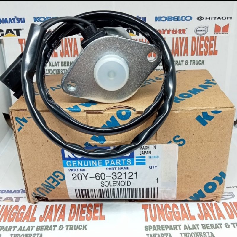 Jual Solenoid Valve Selenoid Komatsu 20Y-60-32121 PC200-7 PC200-8 PC200 ...
