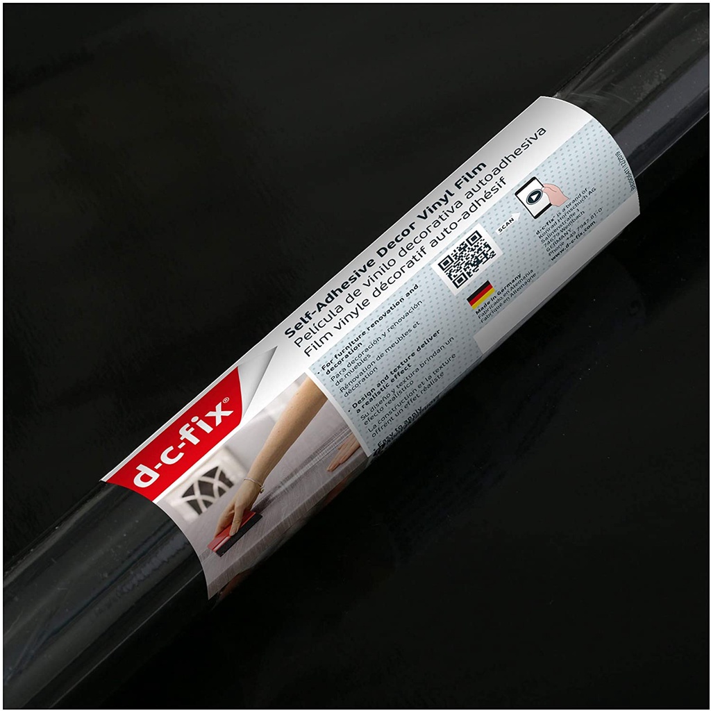 Jual sticker D-C-FIX hitam solid 1meter | Shopee Indonesia