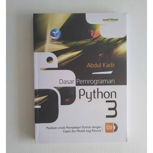 Jual Dasar pemrograman python 3 + CD Buku Original Penerbit Andi ...