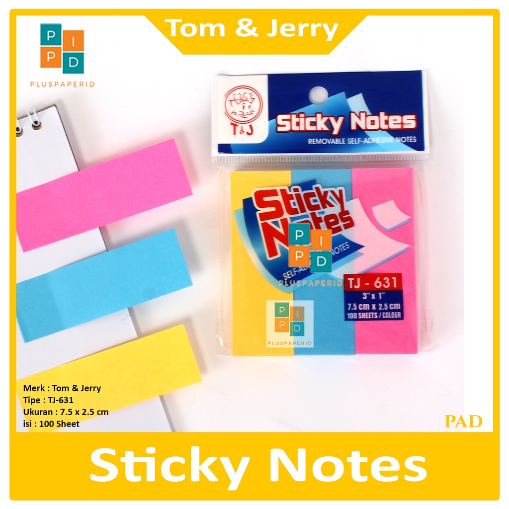 Jual Tom & Jerry - Sticky Notes TJ-631 3 Warna - Pad | Shopee Indonesia