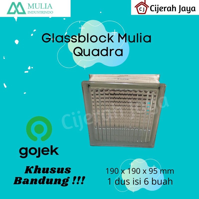 Jual Glassblok Mulia QUADRA / Glasblok Glassblock Kaca Mulia GOJEK ...