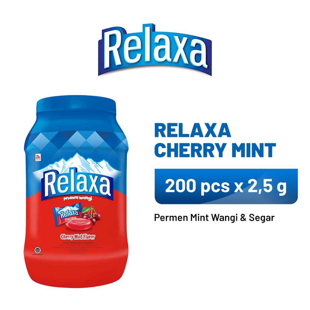 Jual Relaxa Cherry Mint 1 Toples (200 x 2.5 gr) | Shopee Indonesia