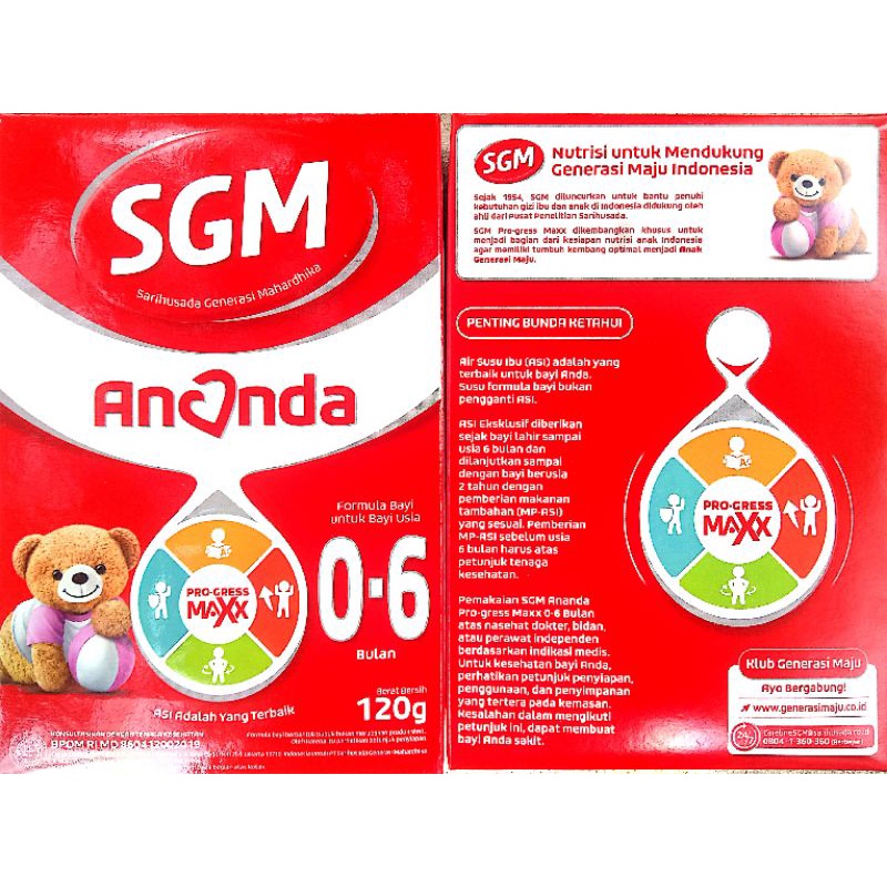 Jual Susu SGM Ananda 0-6 Bulan 120g | Shopee Indonesia