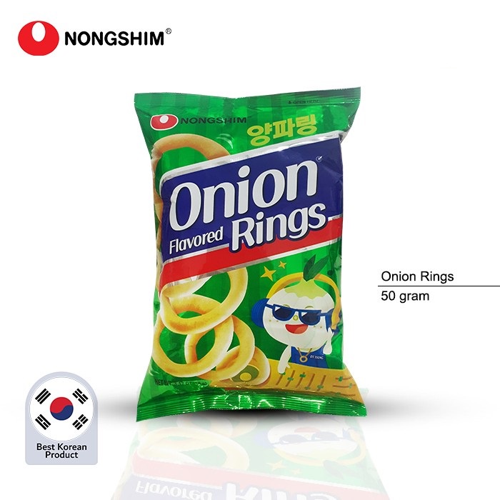 Jual Nongshim Onion Rings 50g/Jananan/Cemilan/Makanan Ringan Korea Asli ...