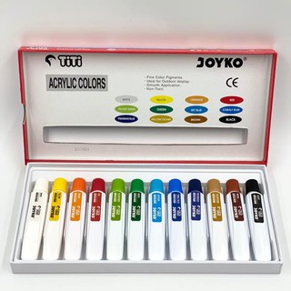 Jual Acrylic Color Colour / Cat Acrylic / Cat Akrilik Joyko TiTi 12 ...