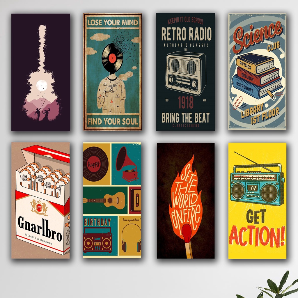 Jual 013/gambar/hiasandinding/walldecor/poster/retro/jadul/pakangan ...