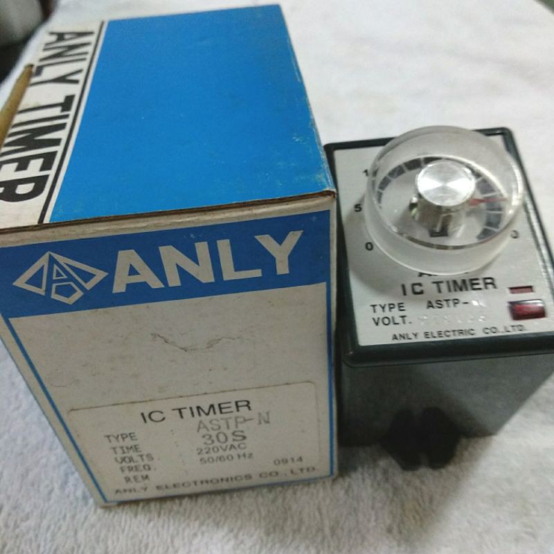 Jual TIMER RELAY ANLY A-STPN 60Sc/220VAC | Shopee Indonesia