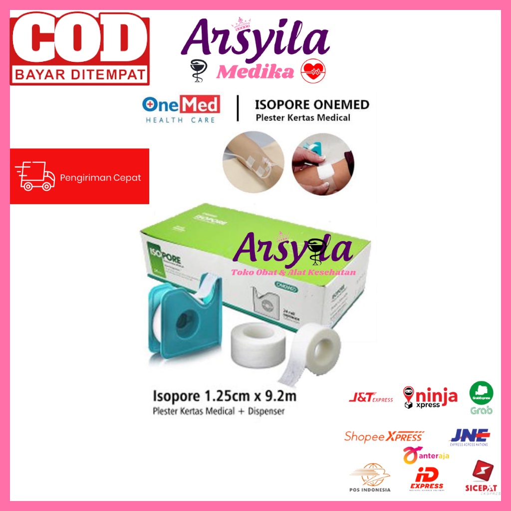 Jual Plester Kertas Micropore Isopore 0,5 Inchi Onemed | Shopee Indonesia
