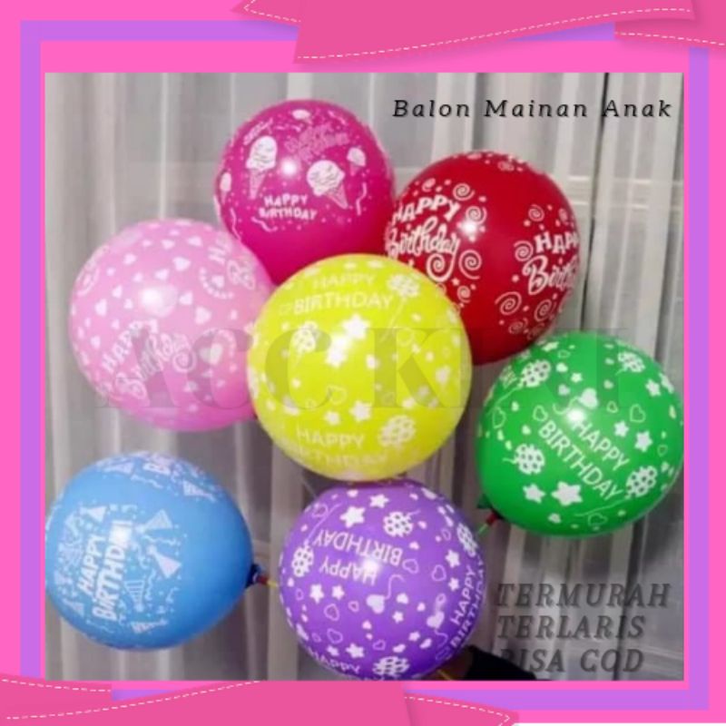 Jual AccKini - Balon Mainan Anak Balon Tiup Balon isi Angin Dekorasi ...