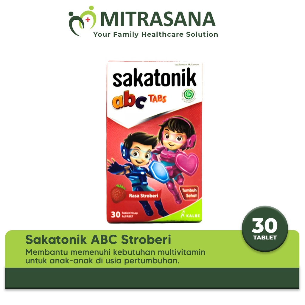 Jual Sakatonik ABC Strawberry - 30 Tablet - Membantu Menjaga Kesehatan ...