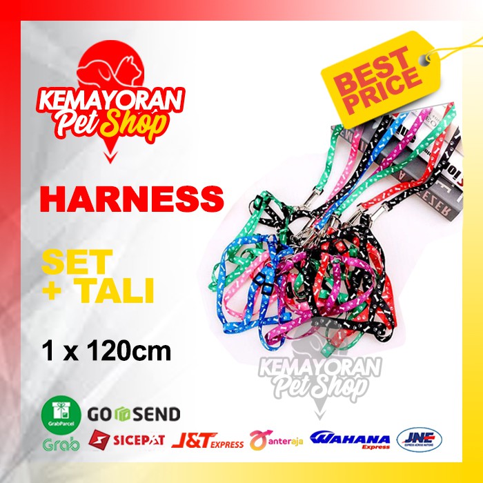 Jual HARNESS SET Tali Badan Kucing Tali Badan Anjing Tali Tuntun ...