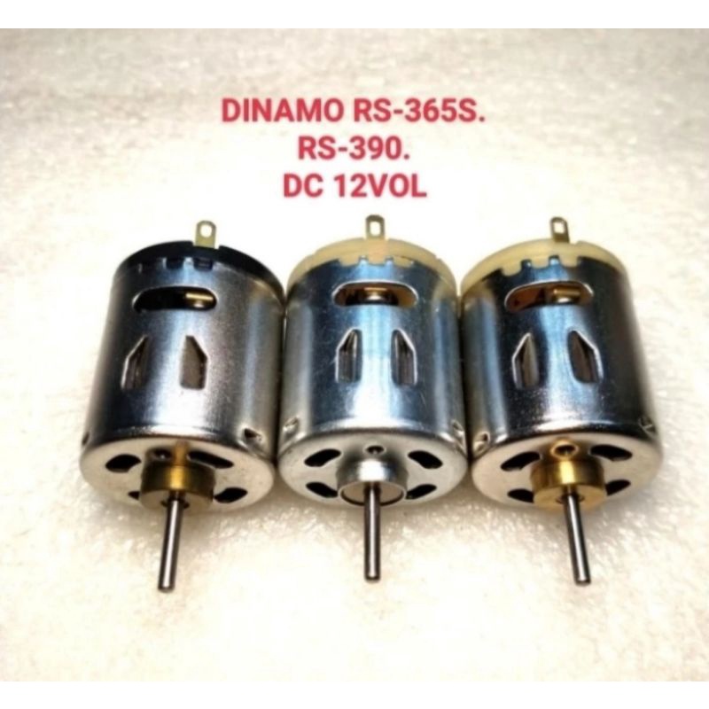 Jual DINAMO MOTOR DC 12V RS 365 / RS 390 MOTOR DINAMO | Shopee Indonesia