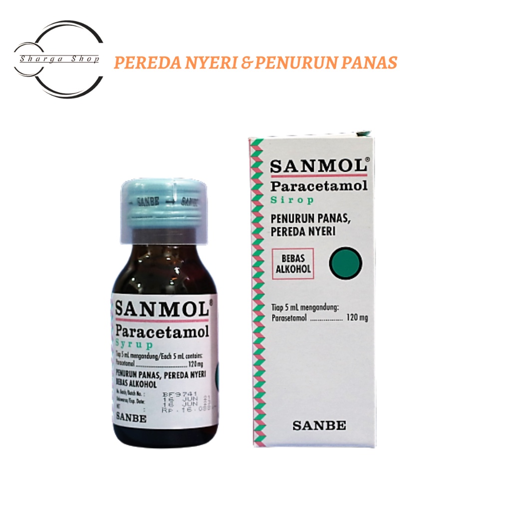 Jual SANMOL SYRUP PARACETAMOL 60 ML / OBAT PENURUN PANAS Indonesia|Shopee Indonesia