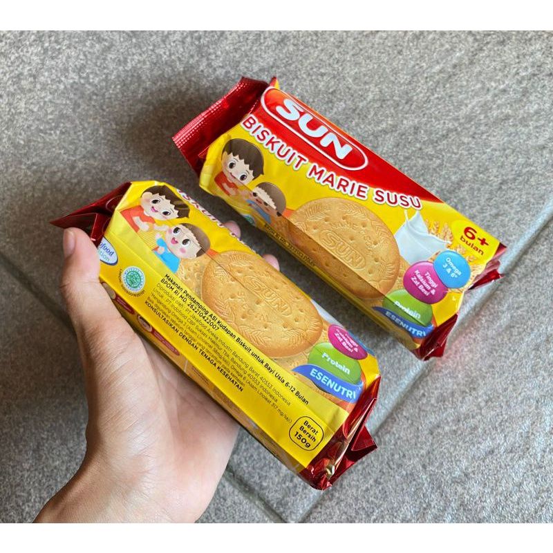 Jual sun biskuit marie susu 150gr | Shopee Indonesia