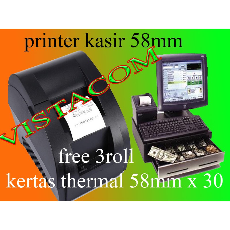 Jual Mini Printer Kasir Thermal 58mm prj 58M - USB.COCOK BUAT PPOB,POS ...