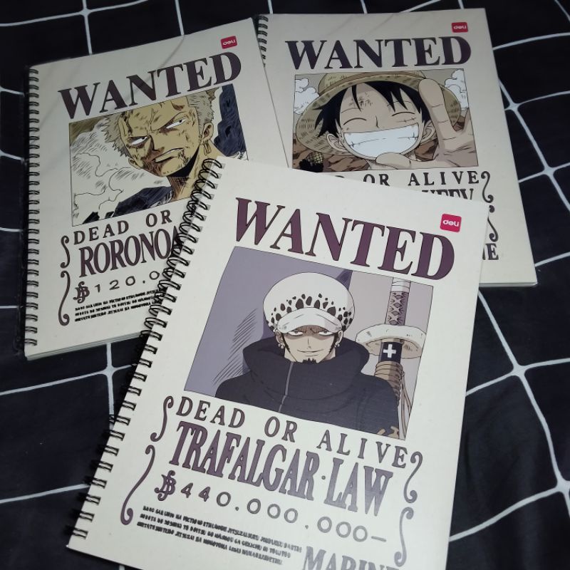 Jual buku spiral | ukuran B5 | deli | one piece | Shopee Indonesia
