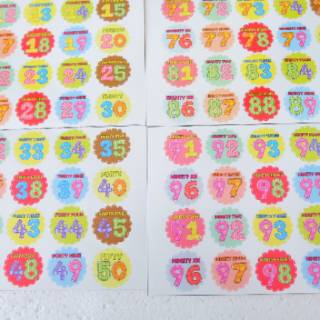 Jual STIKER ANGKA 0 -100 / LEARNING STICKER NUMBER 0 -100 Indonesia ...