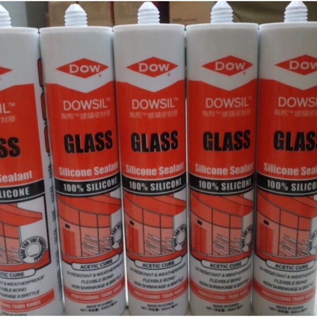 Jual Dowsil dow corning glass asam lem kaca silicone sealant lem aquarium | Shopee Indonesia