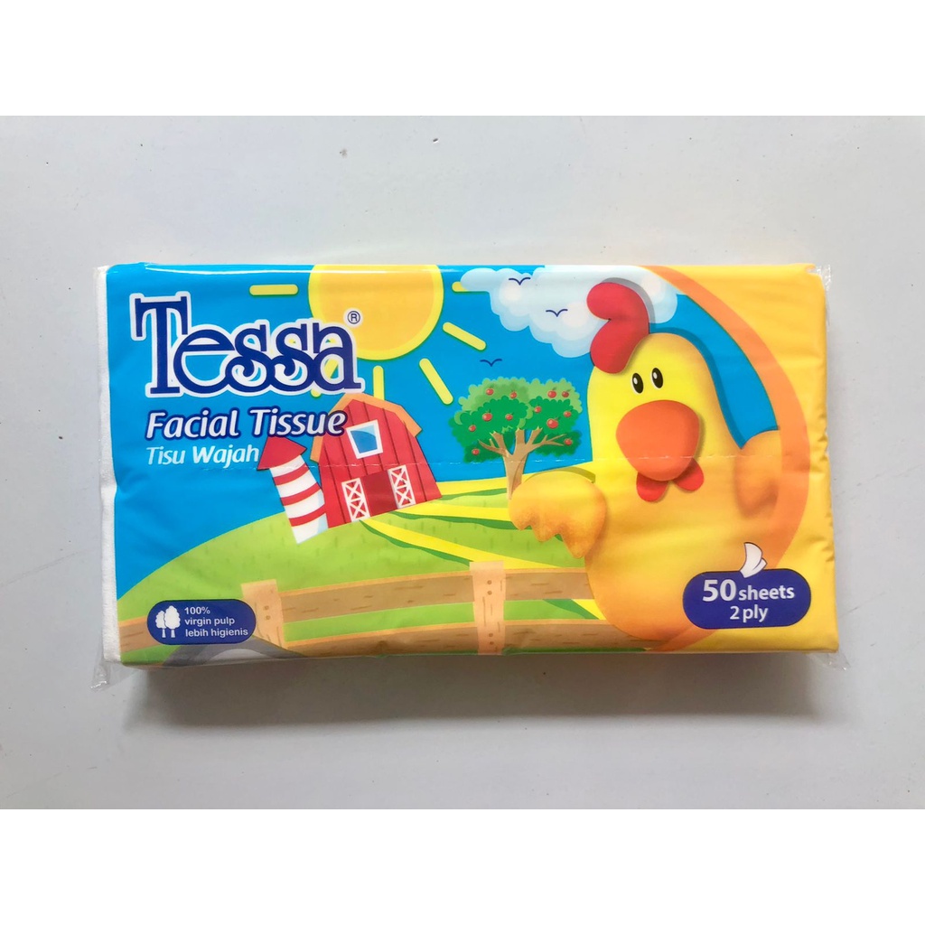 Jual Tessa Facial Tissue Travel Pack (50 sheets x 2ply) | Shopee Indonesia