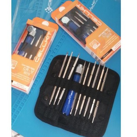 Jual OBENG SET CELLKIT CK3016 10 in 1 obeng dompet cellkit obeng ...