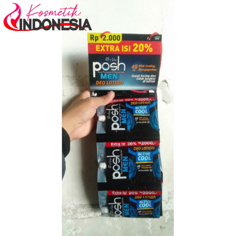 Jual POSH DEO LOTION MEN SASET (harga per pcs) | Shopee Indonesia