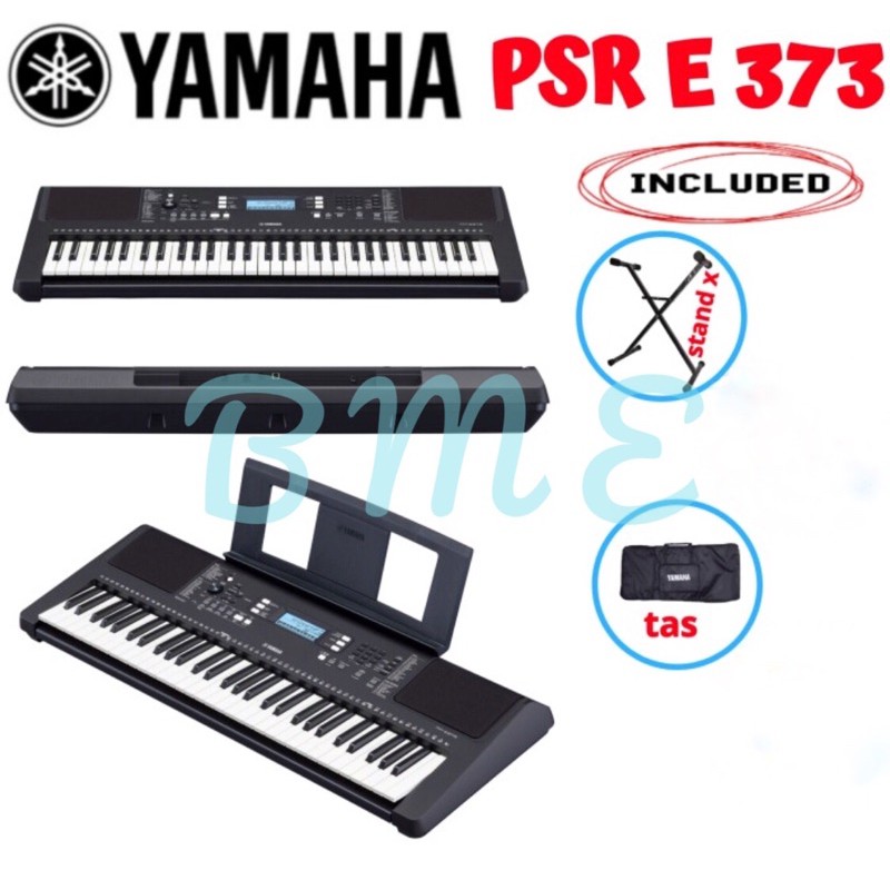 Jual PAKET KEYBOARD YAMAHA PSR E373 / PSR-E373 NEW GENERASi | Shopee ...