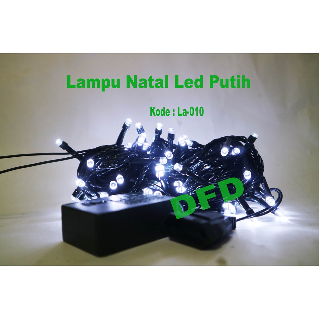 Jual Lampu Natal / Lampu Led Putih ( Kode : LA - 010 ) | Shopee Indonesia