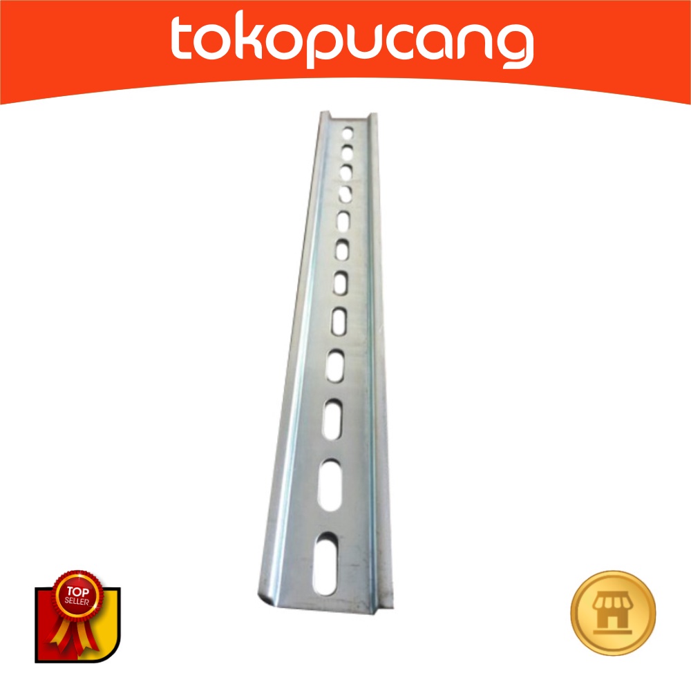 Jual Rel MCB Aluminium 1 Fungsi 1M Din Rail MCB Aluminium 1 Meter ...