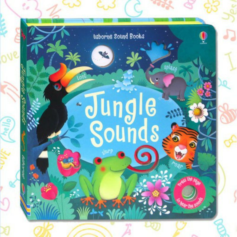 Jual Usborne Jungle Sounds - Usborne Sound Books with touch-sounds ...