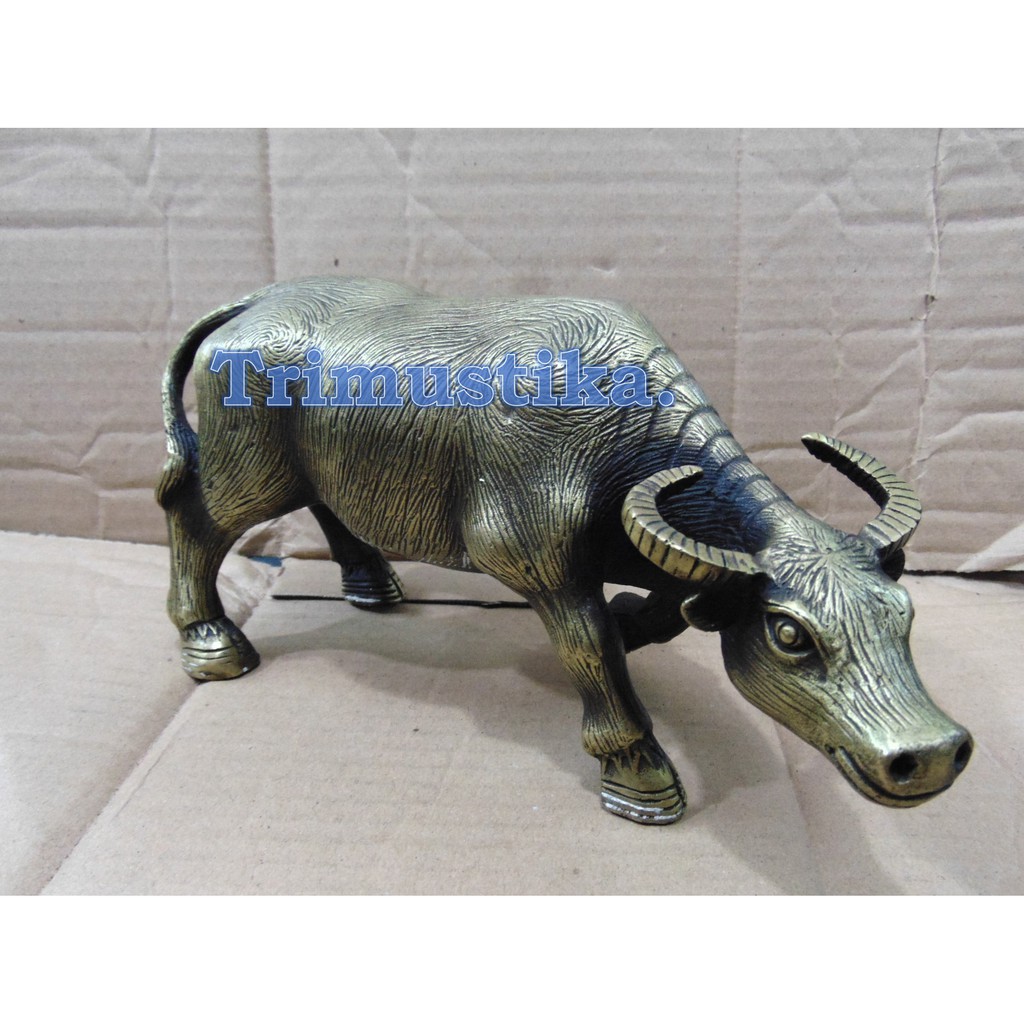 Jual Patung Kerbau / Sapi Berdiri Kuningan | Shopee Indonesia