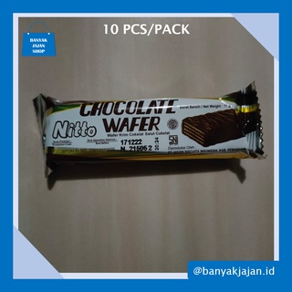 Jual Nissin Nitto Chocolate Wafer 1 Pack (17 gr x 10 pcs) | Shopee ...