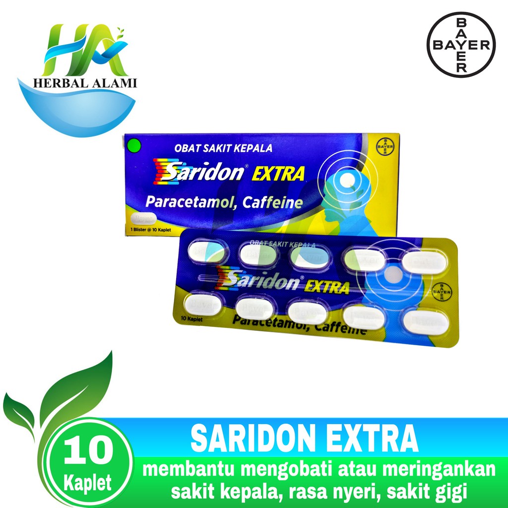 SARIDON EXTRA Isi 10 Tablet - Obat Demam Sakit Kepala Sakit Gigi ...