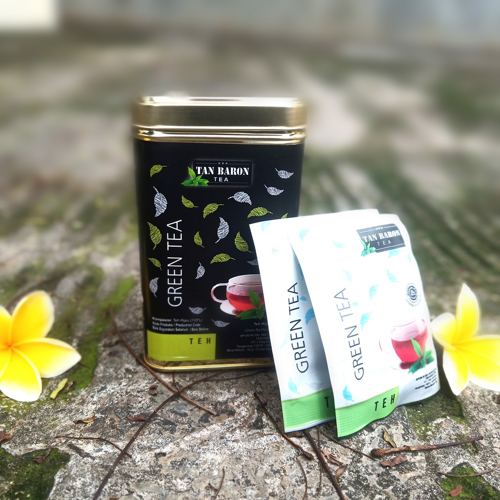 Jual Teh Premium Green Tea Tan Baron isi 25 Teabag | Shopee Indonesia