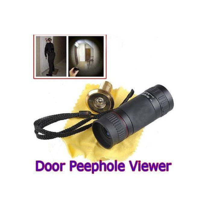 Jual Reverse Door Peephole Viewer Alat Intip Lubang Pintu Dari luar ...