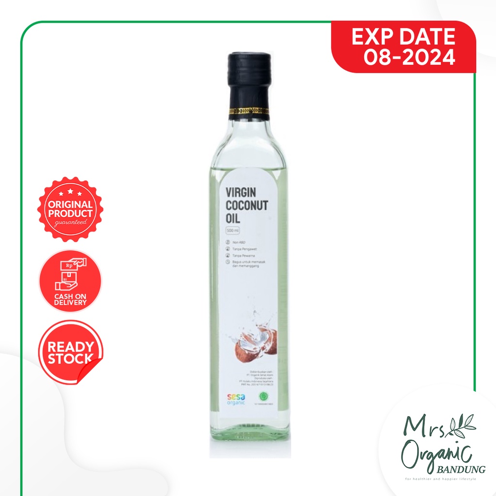 Jual SESA - VCO Virgin Coconut Oil Botol 500 ml - Minyak VCO | Shopee ...