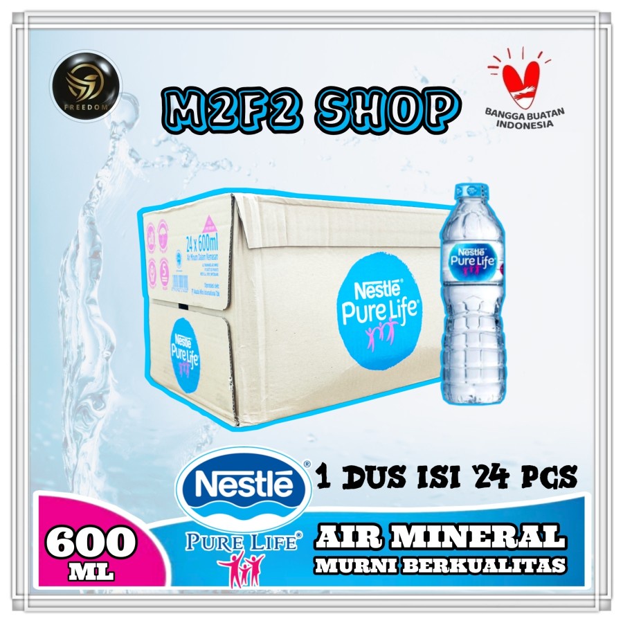 Jual Air Mineral Nestle Pure Life Botol Tanggung - 600 ml (Kemasan ...