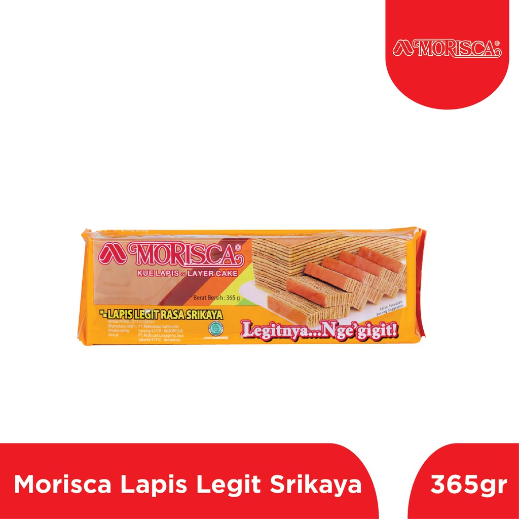 Jual KCC301 - Morisca Kue Lapis Srikaya 365gr | Shopee Indonesia