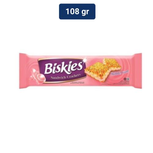 Jual Biskies Sandwich Crackers Biskuit Bubble Gum 108 gr Indonesia ...