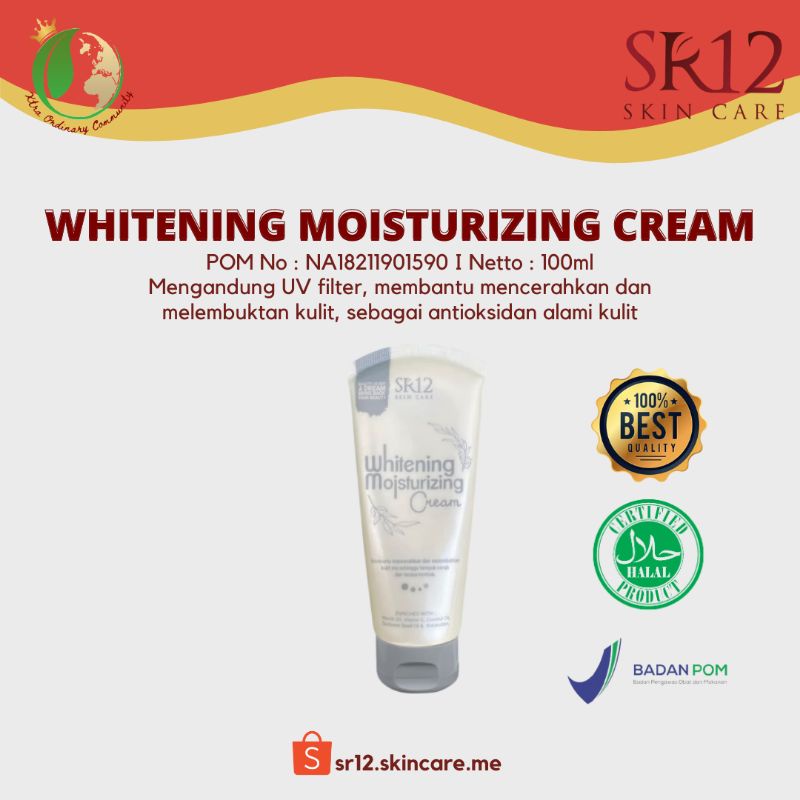 Jual NEW! SR12 Whitening Moisturizing Cream (Mencerahkan kulit) | Shopee Indonesia