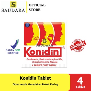 Jual Konidin Tablet 1 Strip (4 Tablet) | Shopee Indonesia