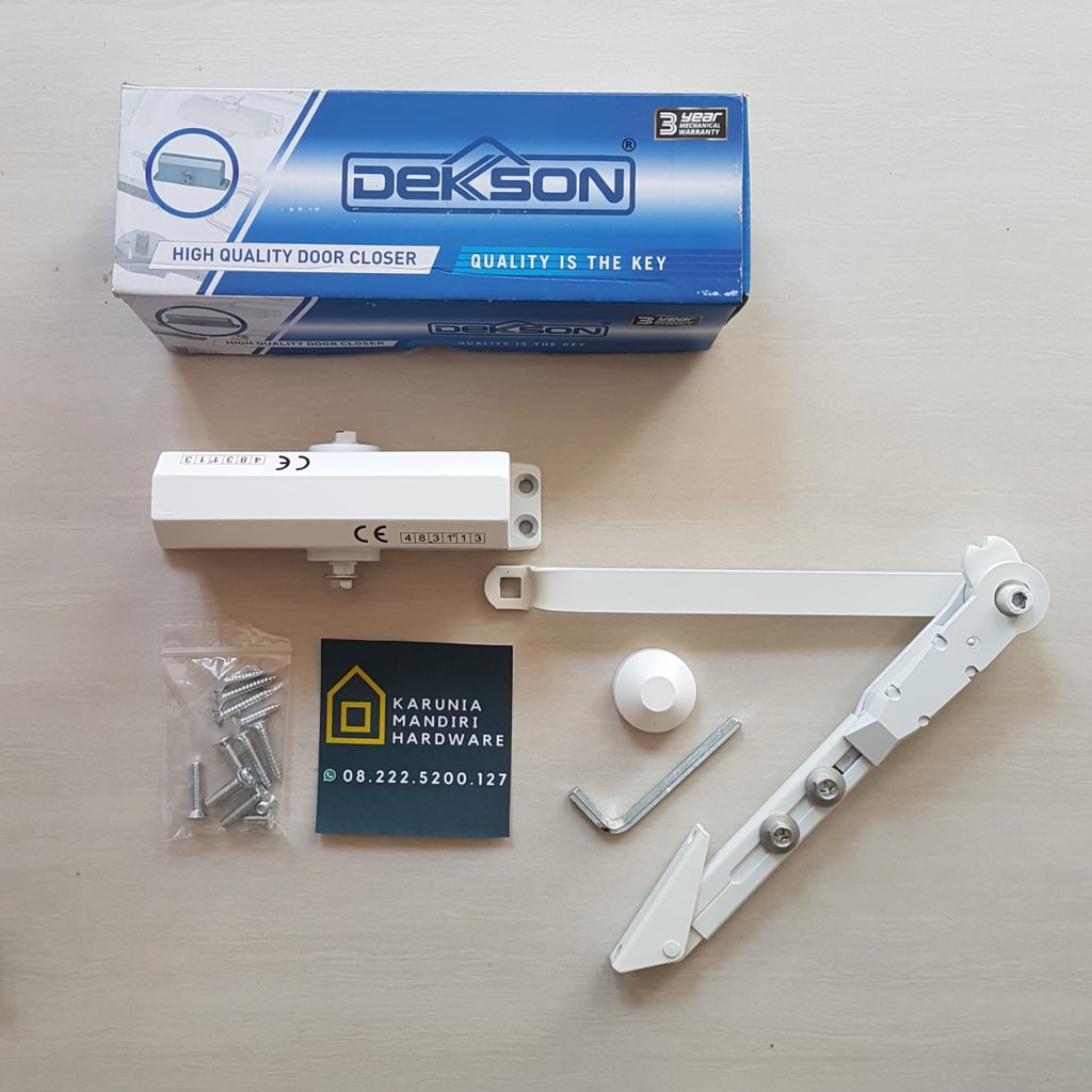 Jual Door Closer DCL 300 WHO With Hold Open WH PUTIH White Dekkson ...