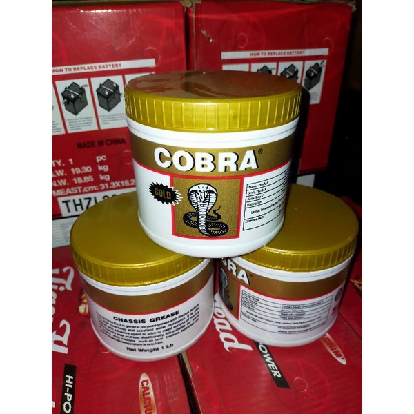 Jual Minyak Gemuk COBRA CHASSIS GREASE GOLD NO 3 (500gr) Gemuk Pelumas ...